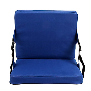 KIMI HOUSE Indoor & Outdoor Folding Chair Cushion, Foldable Portable Stadium Seat,Chair Cushion for Sports Events, Outing, Travelling，Hiking, Fishing