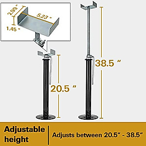 WEIZE Slide Out Support Jacks - 20.5'' to 38.5'' Slide Out Stabilizers for RV, Camper and Travel Trailer, Supports Up to 5,000 lbs, 2 Pcs