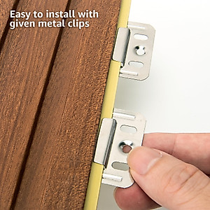 Art3d Slat Wall Panels, WPC Soundproof 3D Wall Paneling for Interior Wall Decor, TV Background, 8-Pack 96 x 6 in. Teak