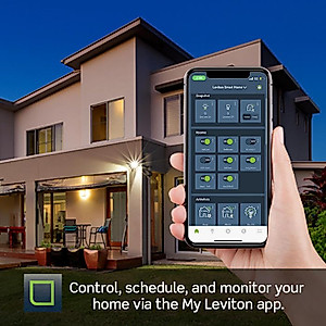 Leviton D215S-1BW Decora Smart Wi-Fi, No Hub Required (2nd Gen) 15A Light Switch