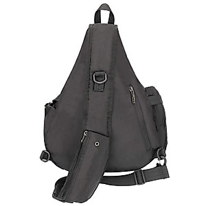 Vanlison Crossbody Sling Bag Backpack for Men & Women Large Fits 13" Laptop Tablets Black