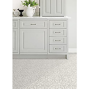 FloorPops Estate Peel & Stick Floor Tiles, Gray