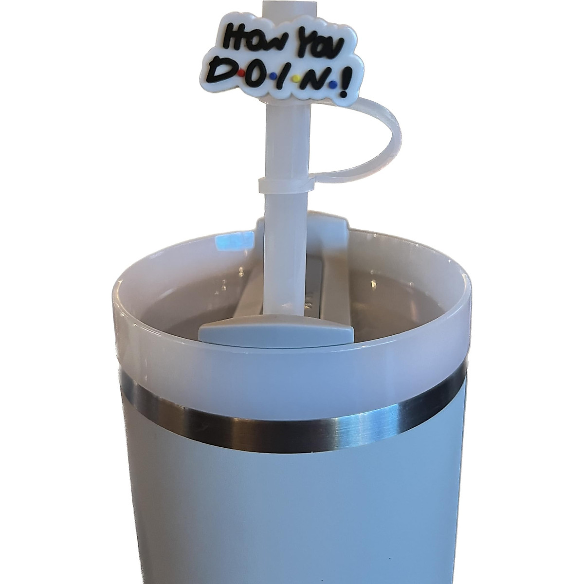 6 Pack Straw Toppers Compatible With Stanley 30oz & 40oz Tumbler Cups (Friends Bundle)