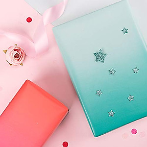 WRAPAHOLIC Wrapping Paper Roll - Gradient Color for Birthday, Wedding, Holiday Baby Shower - 4 Rolls - 30 inch X 120 inch Per Roll