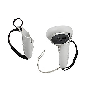 MOVKZACV Touch Controller Grip Cover for Oculus quest 2 with Hand Strap Magic Sticks Joystick Cap Handle Protective Sleeve for VR Touch Controller