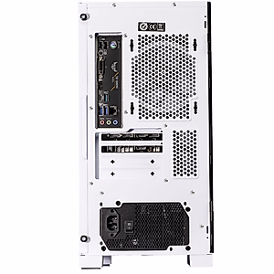 Velztorm Nix Custom Built Gaming Desktop PC Snow White (AMD Ryzen 5 5600X 6-Core, 128GB RAM, 8TB PCIe SSD, GeForce GTX 1050Ti, 1xUSB 3.2, 3xUSB 3.0, 1xHDMI, Win 10 Pro)