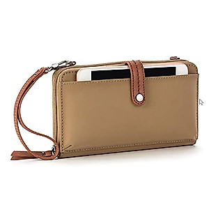 The Sak Esperato Recycled Nylon Large Smartphone Crossbody (Khaki)
