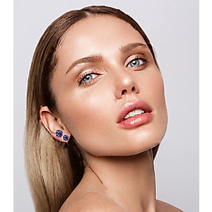 5 PACK Titanium Studs Earrings Screw Back for Women Men Stainless Steel Hypoallergenic Tiny Cubic Zirconia Tragus 20G Piercing for Sensitive Ears Simulated Diamond Cartilage Titanium Earrings,