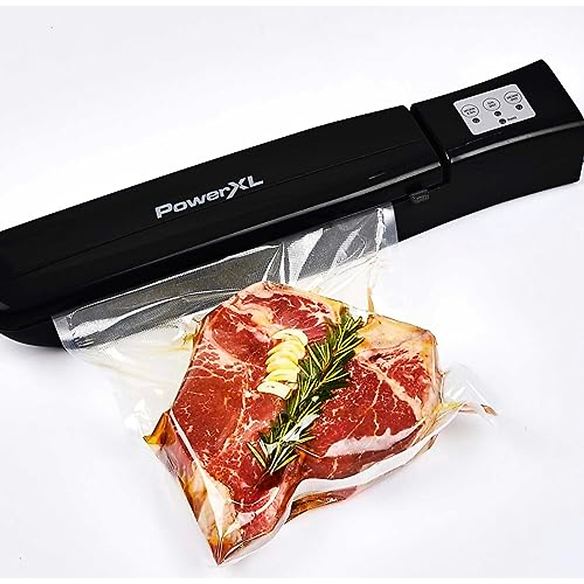 Duo NutriSealer Food Vacuum Sealer Machine with Vacuum Seal Bags & Rolls, Double Airtight Sealing with Built-in Cutter