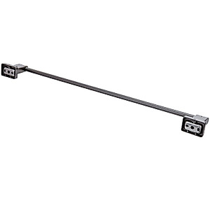 MyGift 24 Inch Towel Bar, Premium Hotel Series Commercial Grade Stainless Steel Bathroom Towel Holder, Wall Mounted Modern Gunmetal Gray Bar Rack for Hanging Bath Towels