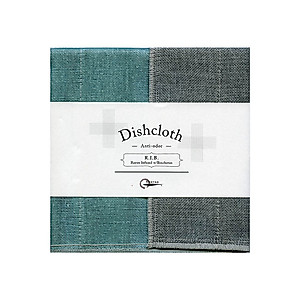 IPPINKA Nawrap Binchotan Charcoal Dishcloth, Turquoise X Charcoal