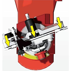Tecomec Super Jolly Bench Mounted Chain Grinder (120V) with Hydraulic Clamp 115