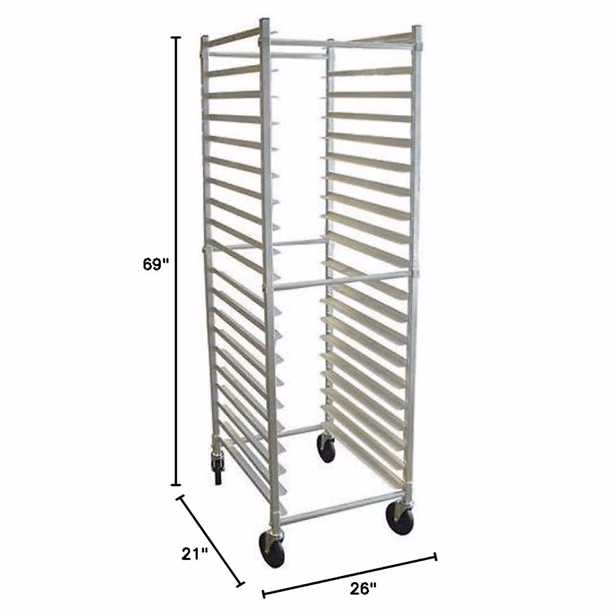 Central Exclusive FAKDBR12 Bun Pan Rack - 5" Slide Spacing, 12 Pan Capacity