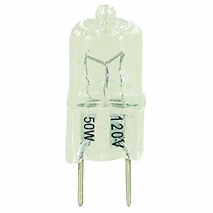 Feit Electric BPQ50/8.6/RP 50-Watt T4 JCD Halogen Bulb with Bi-Pin Base, Clear
