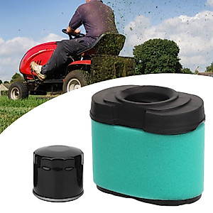 Zixyqol Lawn Mower Air Filter Repair Kit, Air Filter Spark Plug Fuel Filter Metal Buckle Grass Trimmer Aessories for Crafts-man YT4000
