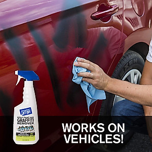 Motsenbocker’s Lift Off 41101 22-Ounce Premium Spray Paint and Graffiti Remover Works on Multiple Surface Types Concrete, Vehicles, Brick, Fiberglass and More Water-Based,white