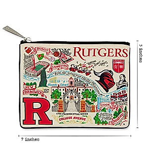 Catstudio Rutgers University Collegiate Zip Pouch | 5" x 7"