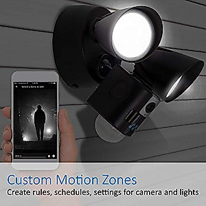 Momentum Aria Outdoor Floodlight Camera Motion-Activated HD Security Cam 2-Way Talk, Siren, LED Bulbs for iOS & Android