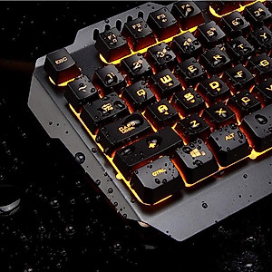 Wyyggnb Gaming Keyboard Computer USB Interface Wired Mechanical Feel Keyboard, Computer Esports Game Keyboard