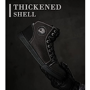 IRON JIA'S Motorcycle Shoes Men Streetbike Casual Accessories Breathable Protective Gear Powersport Anti-Slip Footwear Black 10