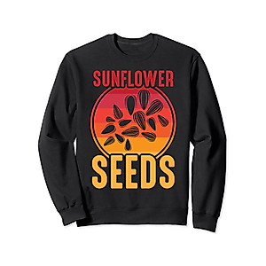 Sunflower Seeds Graphic Flower Gardening Sweatshirt