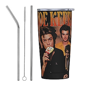 OAEWRE Joe Actors Keery Stainless Steel Mug Insulated Tumbler Coffee Mugs with Lids and Straw Double Wall Vacuum Cup 20oz