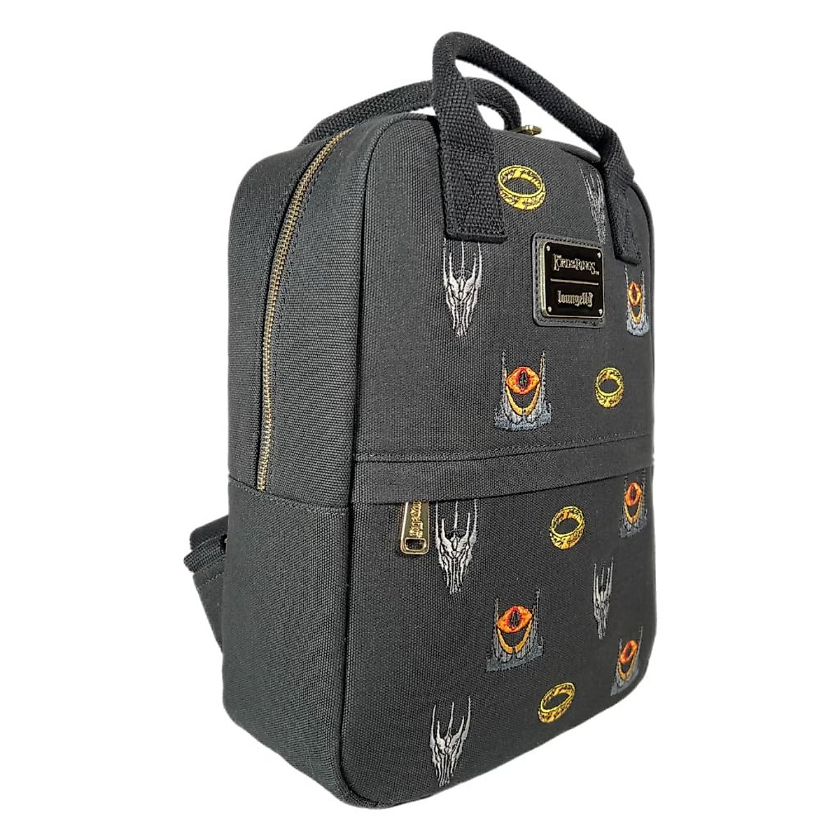 Loungefly GT Exclusive Lord of the Rings Sauron AOP Canvas Mini Backpack