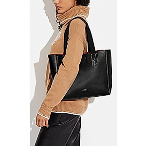 COACH DERBY TOTE IN PEBBLE LEATHER (SV/Black)