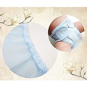 WOIWO 3 PCS Baby Learning Pants Mesh Diaper Pants Breathable To Wash Newborn Diaper Bag Cover Baby Diaper Bag