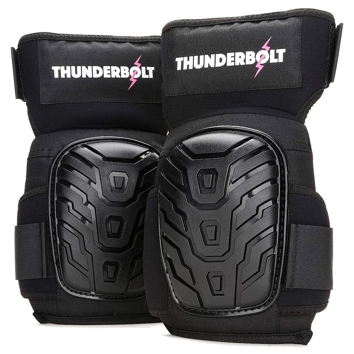 Thunderbolt Knee Pads for Women for Work for Flooring, Gardening, Cleaning, Tile Work, with Comfortable Gel Cushion and Anti-Slip Straps