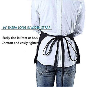 Waist Apron for Teachers with 3 Pockets Half Black Apron,Teachers Prefect Gift (teacher of ting humans)