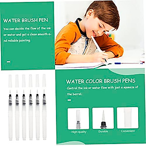 EXCEART 10pcs Travel Set Watercolor Paint Set Bulk Pencils Coloring Paint Pen Water Color Brush Oil Painting Set Flat Pen Writing Brush Water Brush Water Soluble Writing Pen Painting Brush