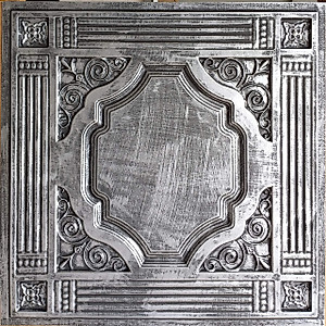 PAINTSDECOR Faux Antique tin Ceiling Tiles Painted Decor Ceiling Panels PL65 10pcs/lot