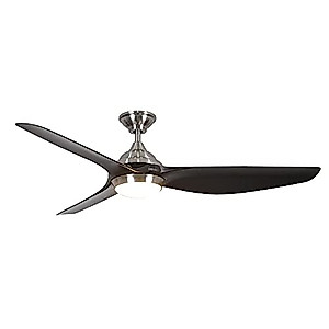 Home Decorators Collection YG638-BN Bachton 60 in. LED DC motor Brushed Nickel Ceiling Fan