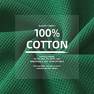 WELAKEN WAFFLE Fabric Hoodie Sweatshirt with Cute Rockets Pattern for Kid's & Toddler Unisex