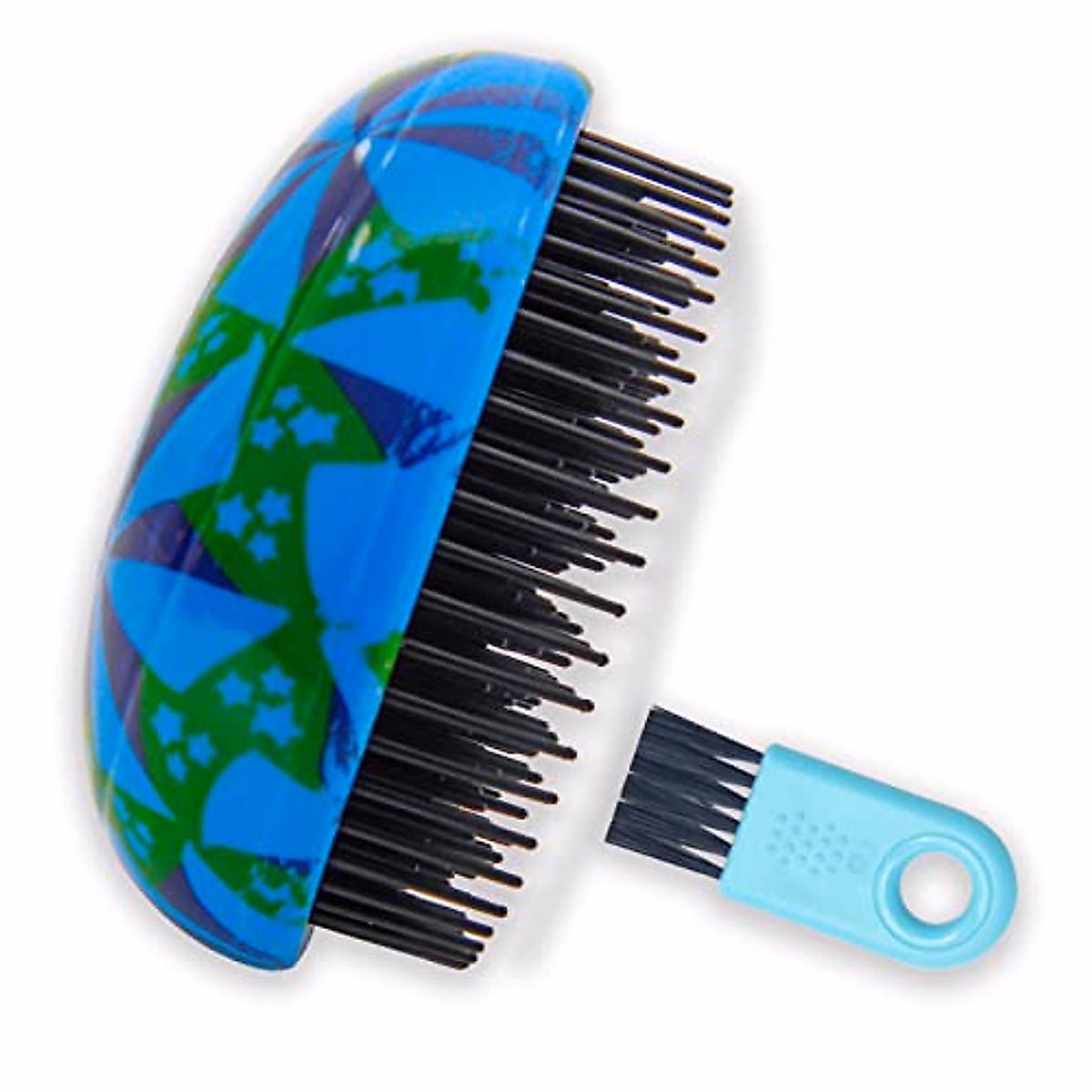 WODSTASTL | Shower Shampoo Massage Hair Brush for Men| Stocking Stuffers for Kid Christmas Hair Brush & Comb for Boy egg Detangling Brush | Windmill blue