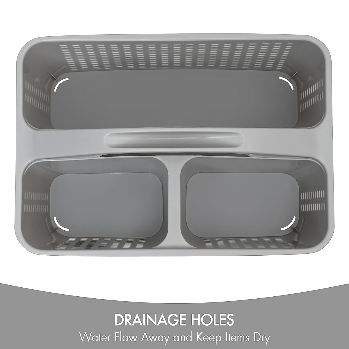 Tiawudi Portable Shower Caddy, Caddy Organizer with Handle, Plastic Shower Basket Hold Soap, Shampoo, Hair Supplies and Beauty Products, Cleaning Supplies Organizer for Home, Dorm, Shelf and Cabinet