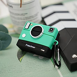 Compatible with AirPods Pro Case Cover, 3D Cute Camera Design Case for AirPods Pro, Cartoon Fashion Lovely Kawaii Funny Soft Silicone Apple AirPods Pro Case for Girls Boys Teens Women Men