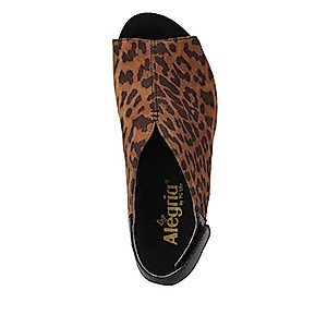 Alegria Women's Rosie Leopard Wedge Sandal 8 M US