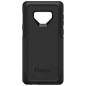 OtterBox COMMUTER SERIES Case for Samsung Galaxy Note9,Synthetic rubber slipcover|Polycarbonate shell,Lightweight - Retail Packaging - BLACK