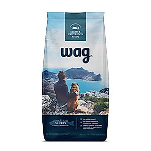 Amazon Brand - Wag Dry Dog Food Salmon & Sweet Potato, Grain Free 24 lb Bag