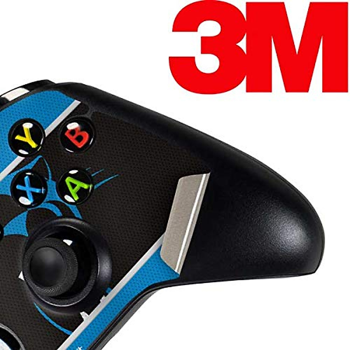 Skinit Decal Gaming Skin Compatible with Xbox One Controller - Officially Licensed NFL Carolina Panthers Zone Block Design