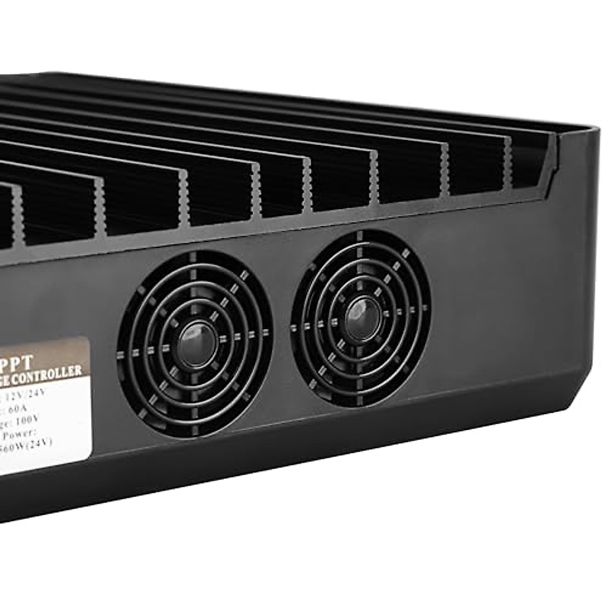 ATMOREA MPPT 60 Amp Solar Charge Controller - 12V 24V 36V 48V Auto Adaptive - LCD Display -Dual Fans Cooling- Supports up to 180V PV Input for AGM, Gel, Flooded and Lithium Battery