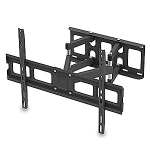 Stainless Steel Portable TV Wall Stand for Most 32-70 Inches Flat Curved TVs,Slim TV Wall Bracket up to 50KG Tilting Height Adjustable, Max VESA 600x400mm