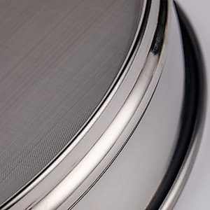 Adamas-Beta φ30×4.5cm 300Mesh 304 Stainless Lab Sieves Economy Test Sieve 304 Stainless Steel Wire Cloth（0.05mm）