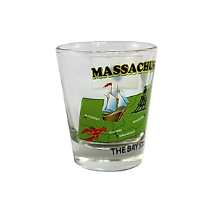 Souvenir Shot Glass - Massachusetts