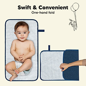 KeaBabies Baby Diaper Caddy Organizer and Portable Diaper Changing Pad - Large Baby Organizer - Waterproof Foldable Baby Changing Mat - Diaper Organizer For Changing Table - Diaper Changing Station