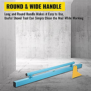 VEVOR Concrete Screed, 48" Aluminum Screed Board, Concrete Screed Tool with Built-in Leveling Vial, Lightweight Concrete Screed Board with Comfortable Handle and Plastic Shovel for Construction