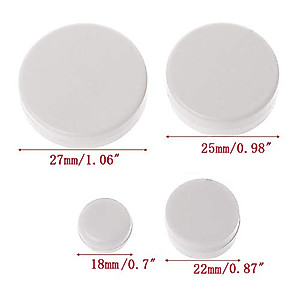 Iceyon 40pcs Rattles Noise Maker Insert Rattle Toy Rattle Box Repair Fix for Baby Pet Dog, 18222527Mm, WhiteTransparent