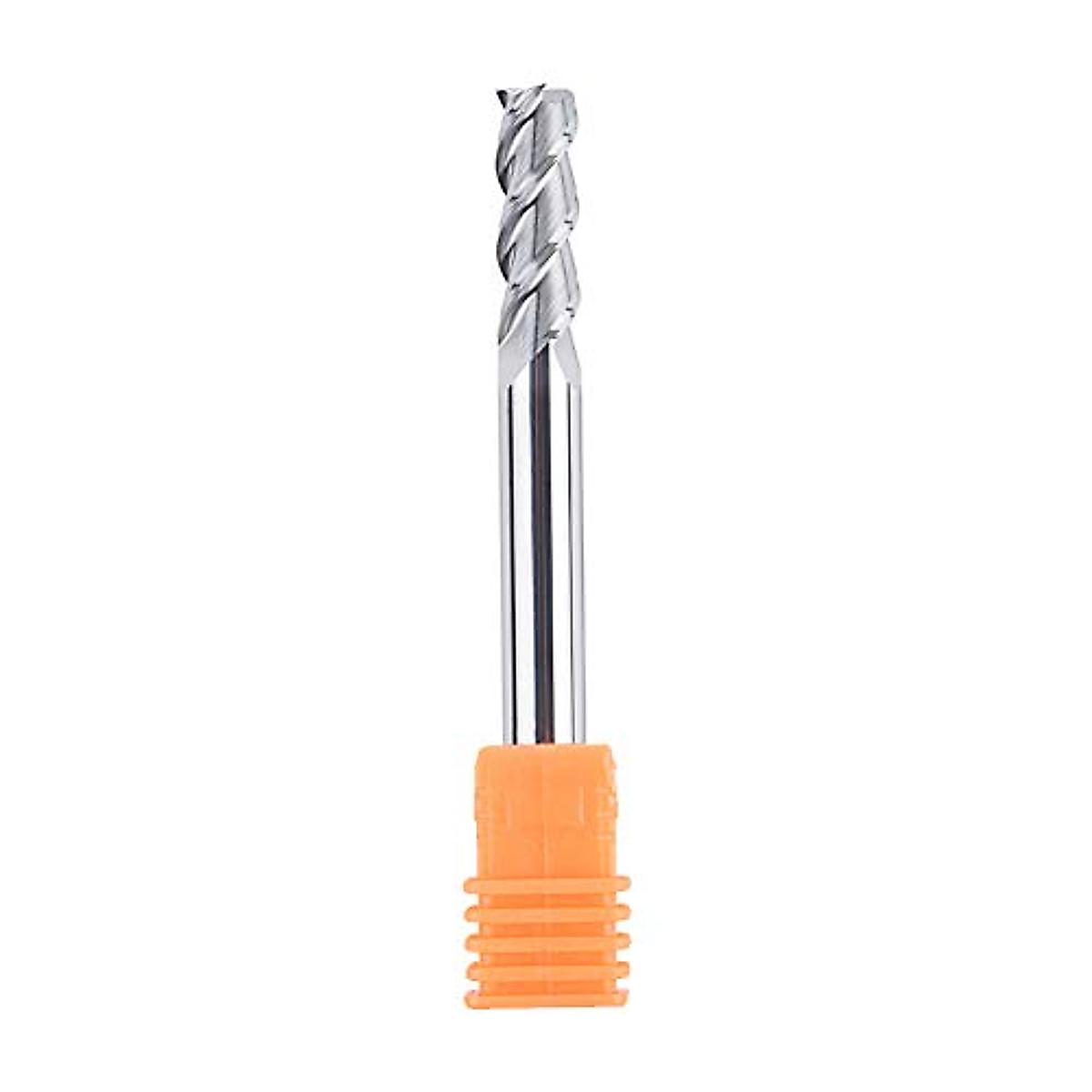 SpeTool 1/4 End Mill for Aluminum 3 Flutes CNC Spiral Router Bit for Aluminum Cut Non-Ferrous Metal Upcut 2.5 inches Long 5 Pieces